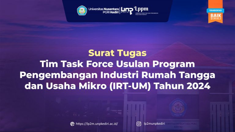 Surat Tugas Tim Task Force Usulan Program Pengembangan Industri Rumah ...