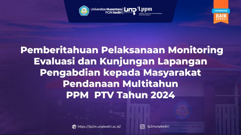 Pemberitahuan Pelaksanaan Monitoring Evaluasi dan Kunjungan Lapangan Pengabdian kepada ...